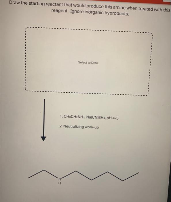 Solved Draw the starting reactant that would produce this | Chegg.com