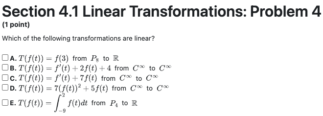 Solved Section 4 1 linear Transformations Problem 4 1