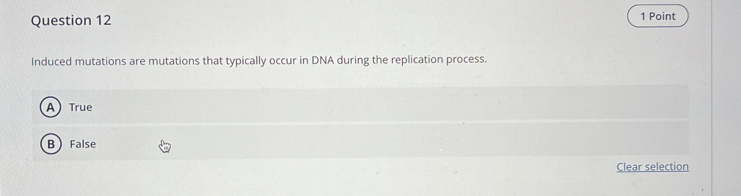 Solved Question 121 ﻿PointInduced mutations are mutations | Chegg.com