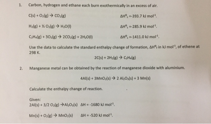 Solved Can anyone show & teach me how to draw Hess' Cycles | Chegg.com