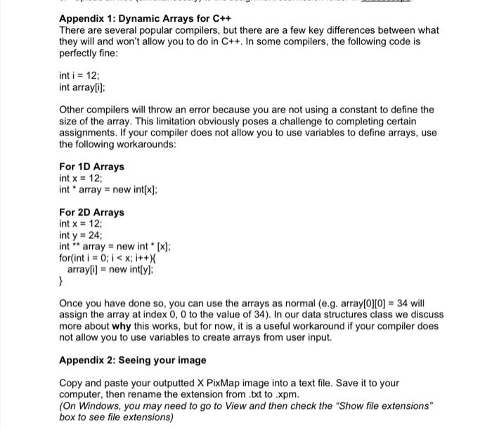 Solved Assignment 68: X PixMap lmages, Most images are | Chegg.com