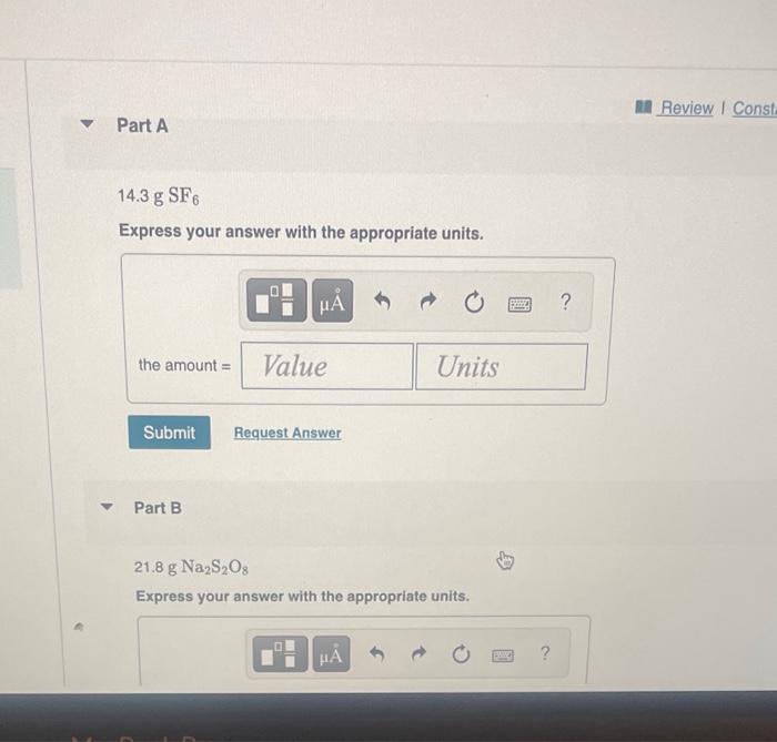 Solved Express your answer with the appropriate units. Part | Chegg.com