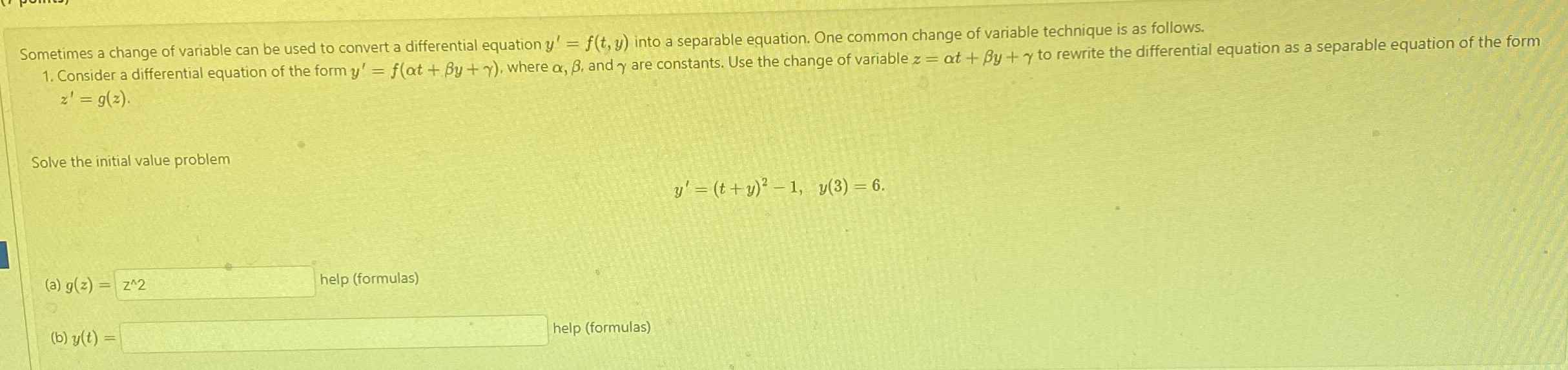 Solved Sometimes a change of variable can be used to convert | Chegg.com