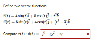 Solved Define two vector | Chegg.com