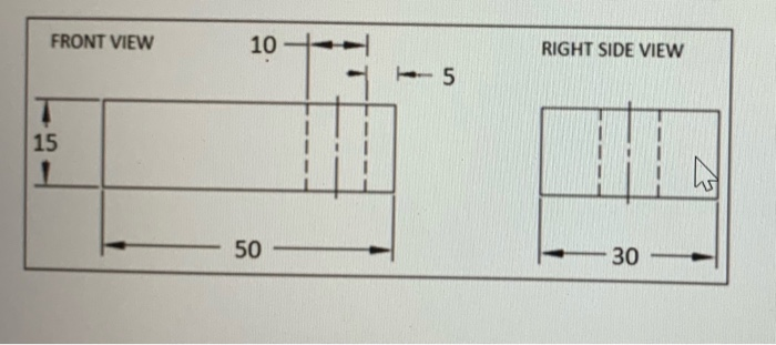 Solved please redraw the given front and right-side views, | Chegg.com