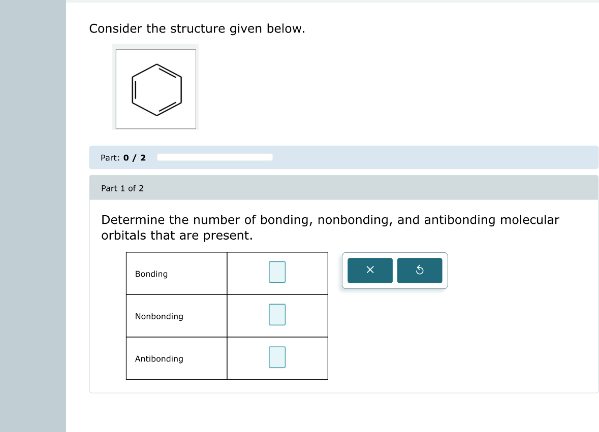 Solved Consider the structure given below.Part: 0 / 2 Part | Chegg.com