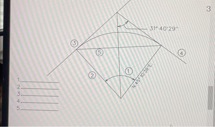 show all work/ this is surveying. use the following | Chegg.com