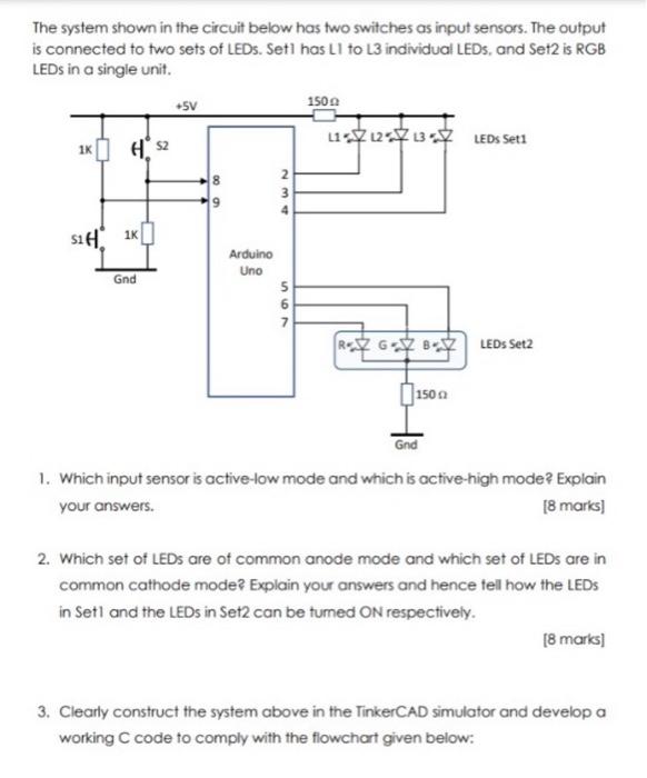 Solved just answer question no 3 ...circuit arduino and the | Chegg.com