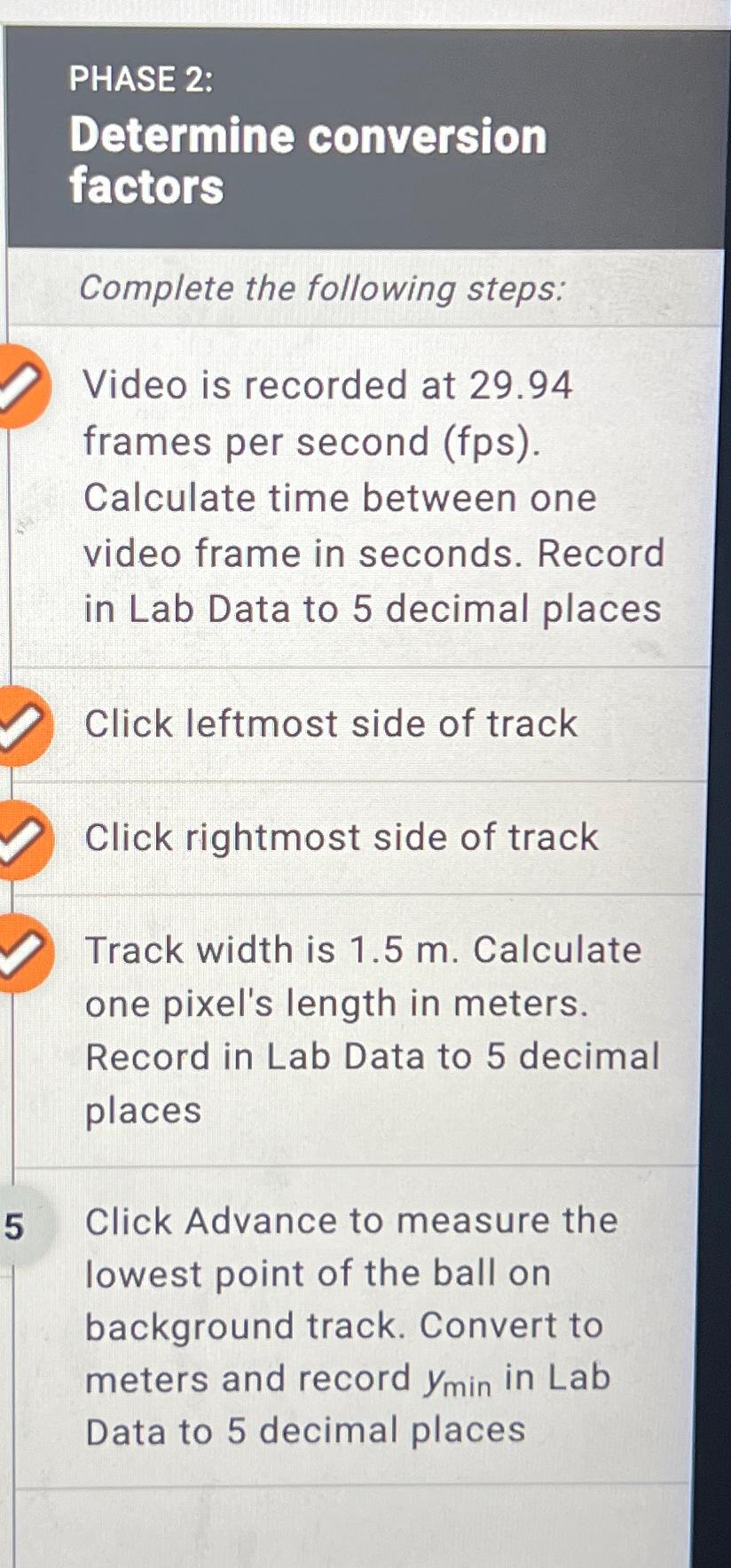 Solved PHASE 2:Determine conversion factorsComplete the | Chegg.com