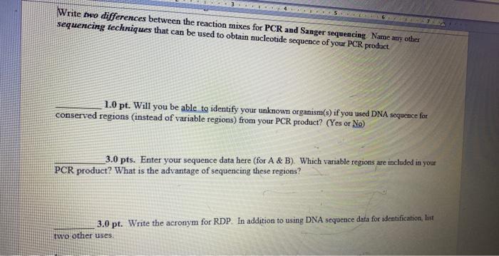 Solved Write two differences between the reaction mixes for | Chegg.com