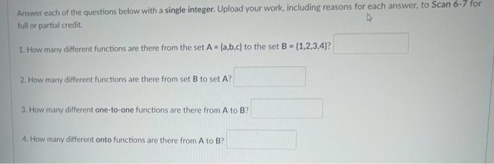 Solved Answer each of the questions below with a single | Chegg.com