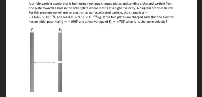 Solved A simple particle accelerator is built using two | Chegg.com