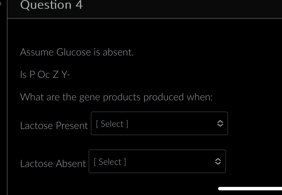 Solved Question 4Assume Glucose is absent.Is POc Z Y-What | Chegg.com Solved Question 4Assume Glucose is absent.Is POc Z Y-What | Chegg.com
