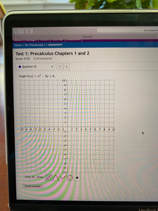 Solved myopenm Favorites பயன்பன் WS Home > 161 Precalculus > | Chegg.com