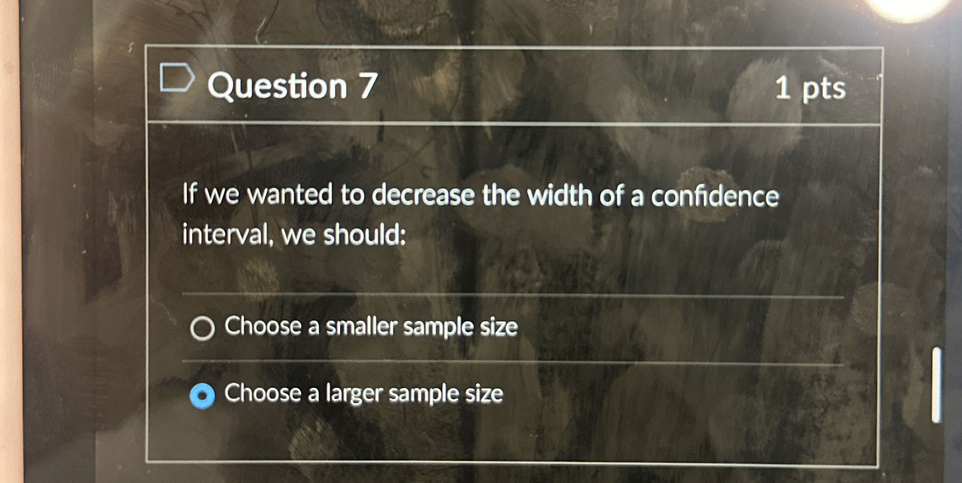 Question 71 ﻿ptsIf we wanted to decrease the width of | Chegg.com