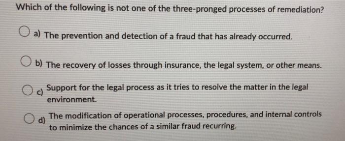 Solved Which of the following is not one of the | Chegg.com