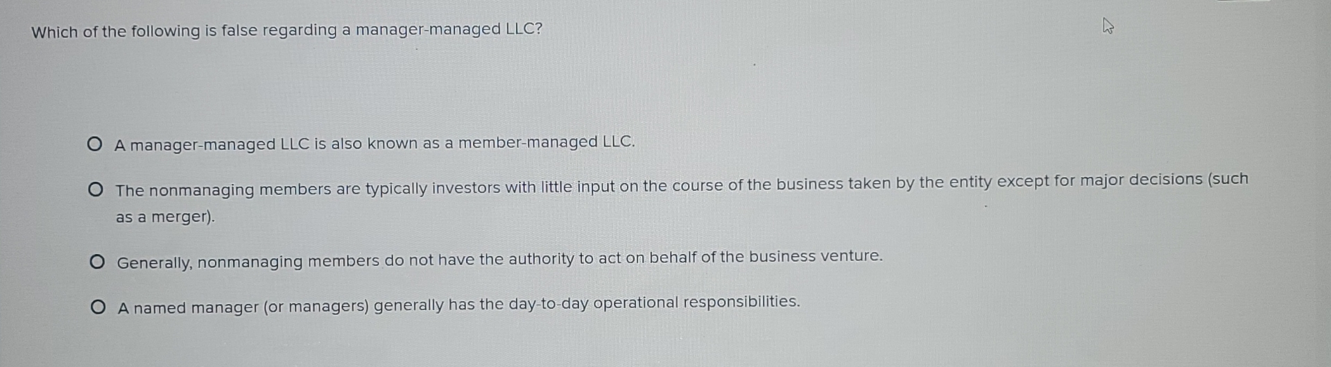 Solved Which of the following is false regarding a | Chegg.com