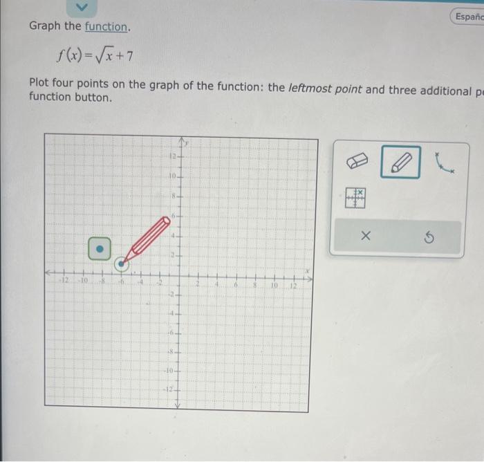 Solved Graph The Function Fxx7 Plot Four Points On The 