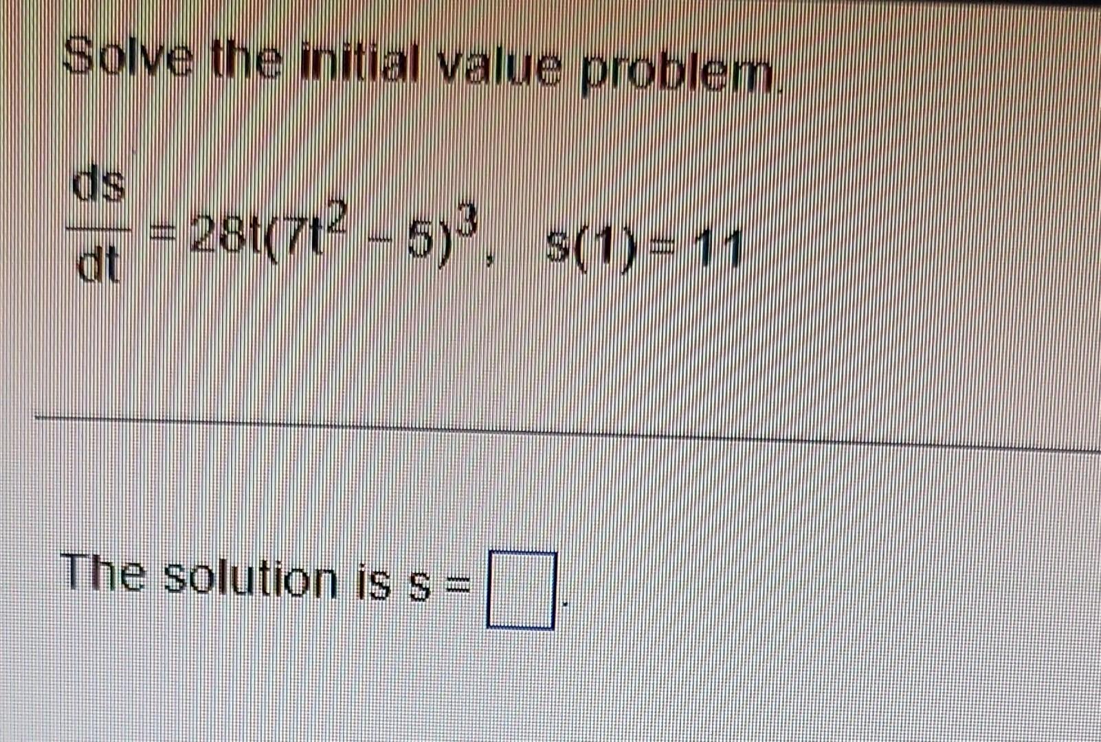 Solved Solve the initial value problem. | Chegg.com