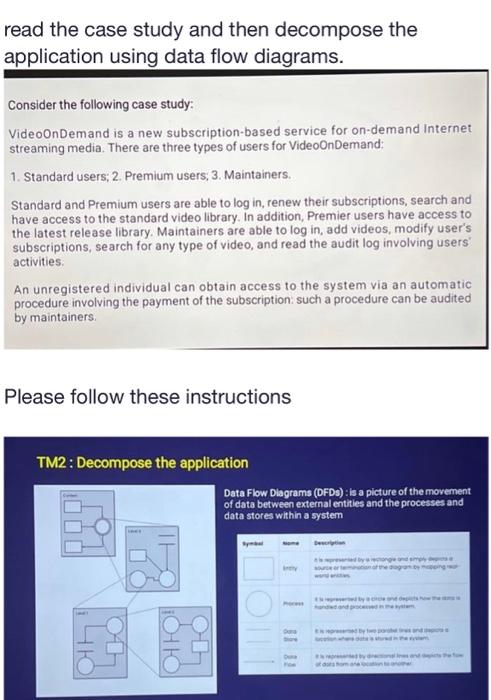 Solved read the case study and then decompose the | Chegg.com