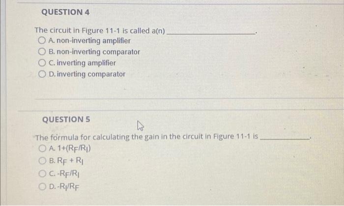 Solved QUESTION 6 Figure 11-1VOUT for the circuit in Figure | Chegg.com