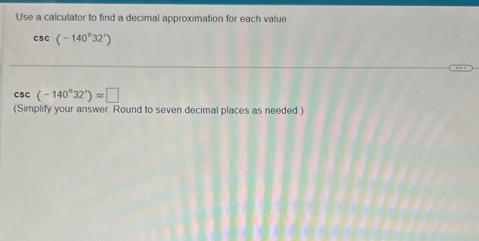 Solved Use a calculator to find a decimal approximation for | Chegg.com