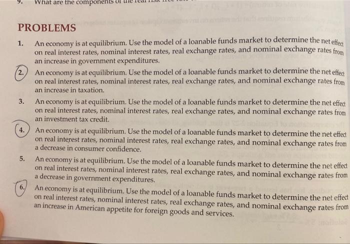 Solved 1. An economy is at equilibrium. Use the model of a | Chegg.com