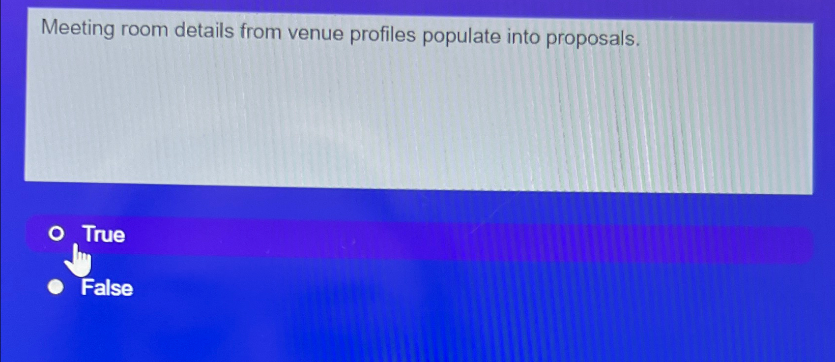 Solved Meeting room details from venue profiles populate | Chegg.com