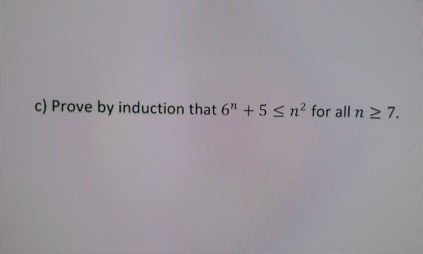 Solved inductive proof please show all steps | Chegg.com