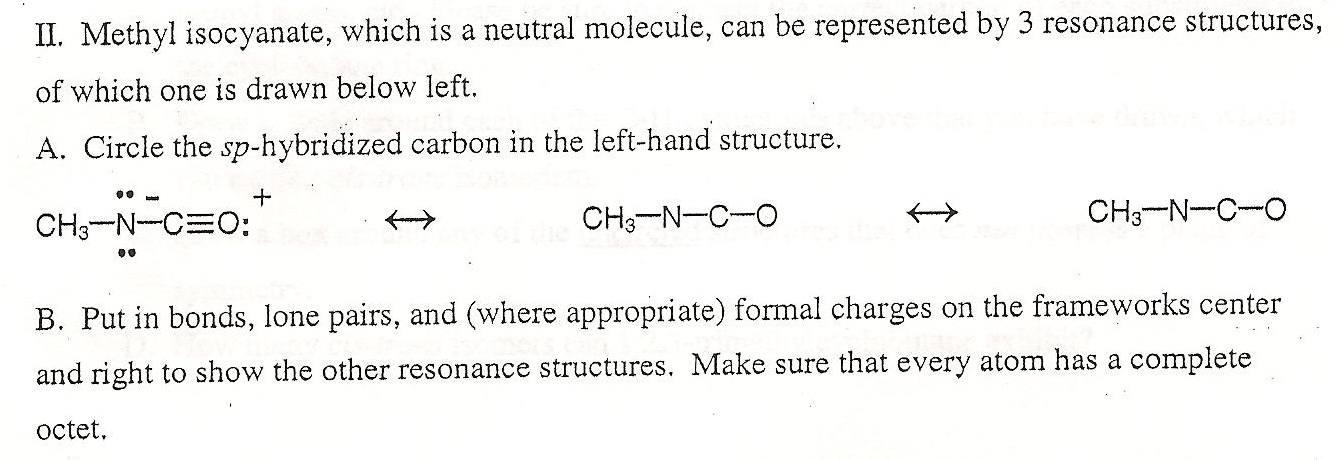 Methyl isocyanate, which is a neutral molecule, can | Chegg.com