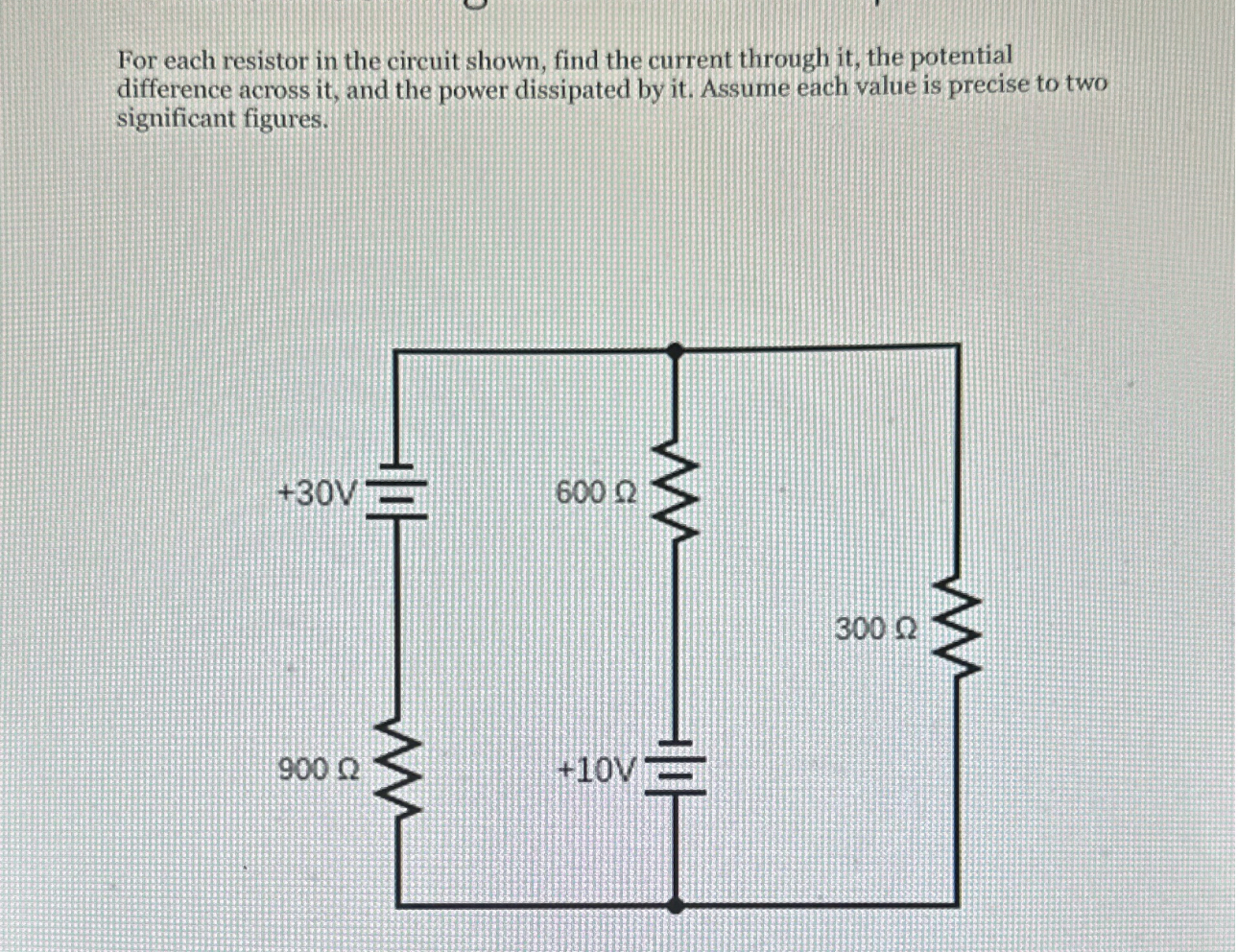 Solved For each resistor in the circuit shown, find the | Chegg.com