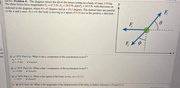 Solved (11\%) Problem 4: The diagram shows the all of the | Chegg.com
