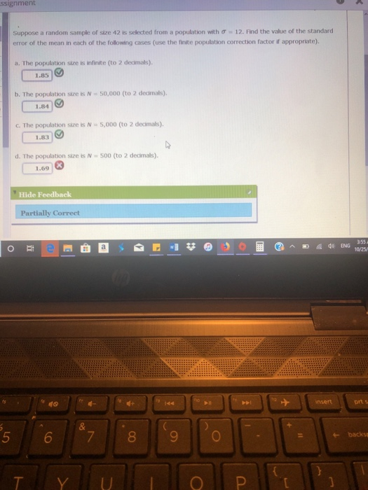 Solved ssignment Suppose a random sample of size 42 is | Chegg.com