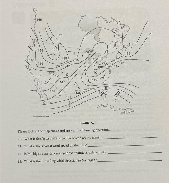 Solved FIGURE 7.7 Please look at the map above and answer | Chegg.com