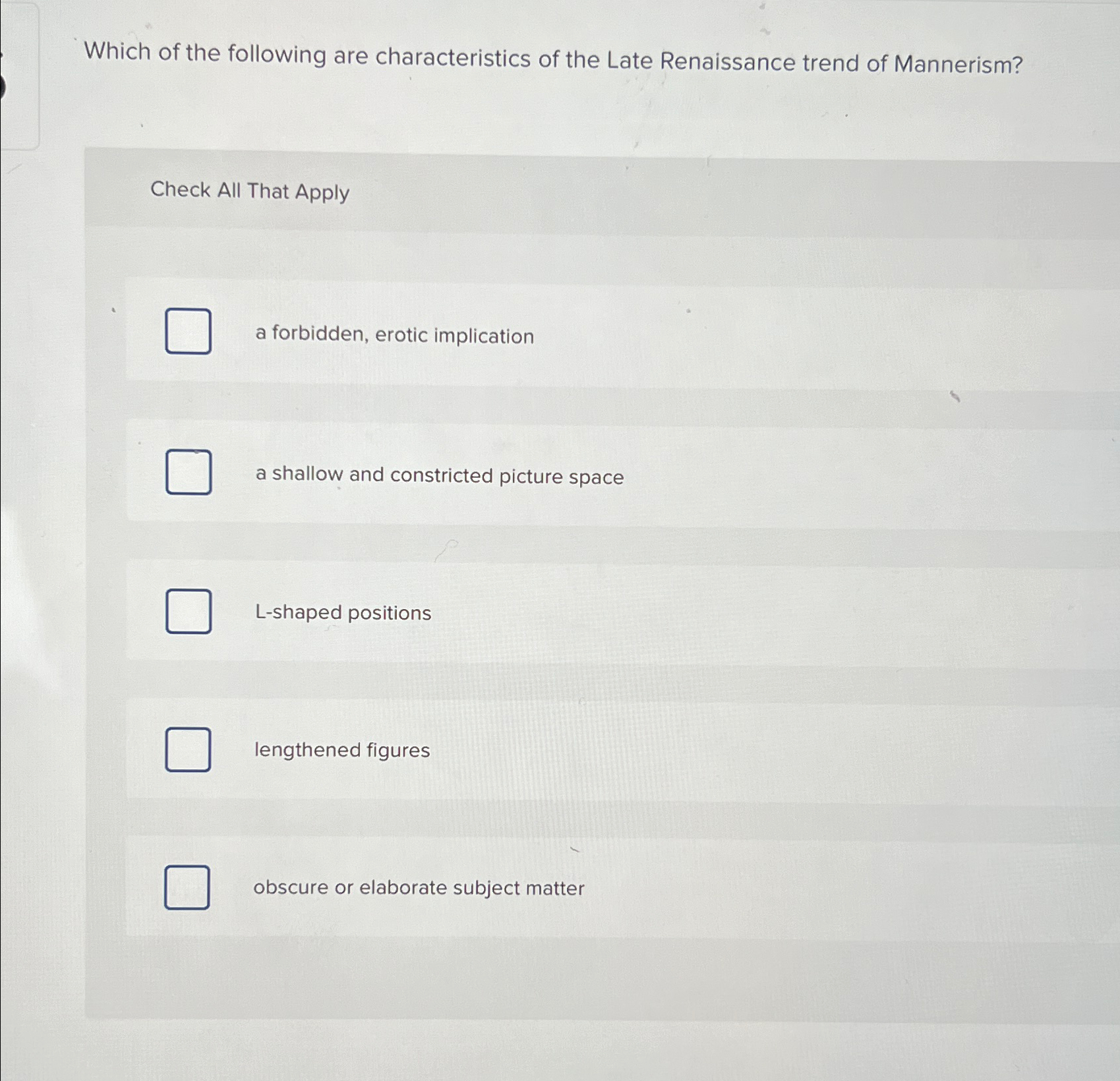 Solved Which of the following are characteristics of the | Chegg.com