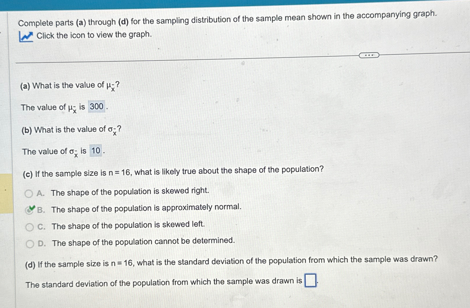 Solved Complete parts (a) ﻿through (d) ﻿for the sampling | Chegg.com