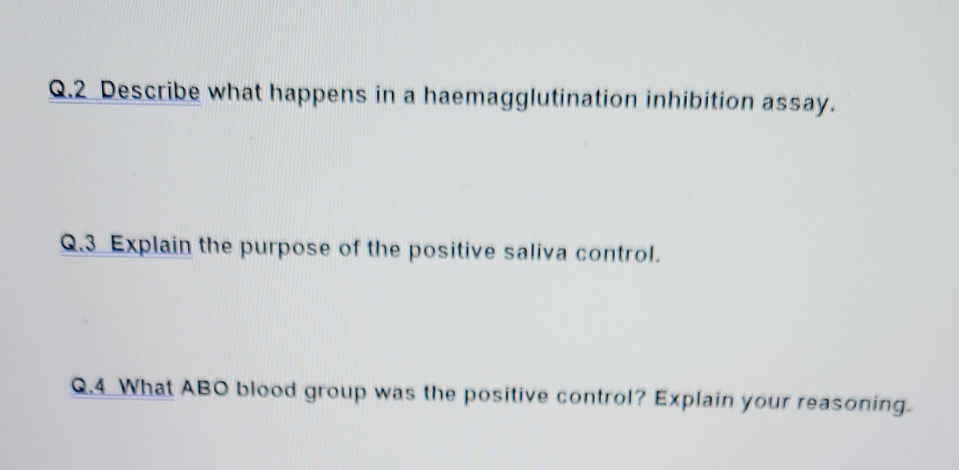 Solved Q.1 Secretor status is controlled by a single gene. | Chegg.com