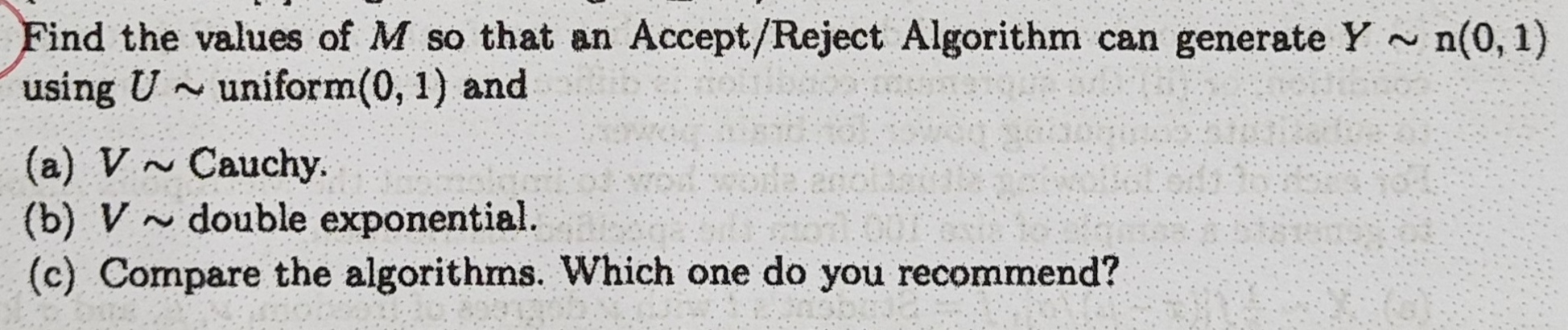 Solved Find the values of M ﻿so that an Accept/Reject | Chegg.com