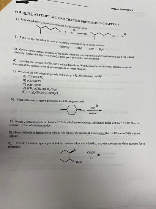 Solved YOU MUST ATTEMPT ALL END CHAPTER PROBLEMS IN CHAPTER | Chegg.com