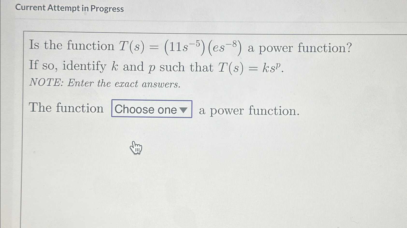 Solved Current Attempt in ProgressIs the function | Chegg.com