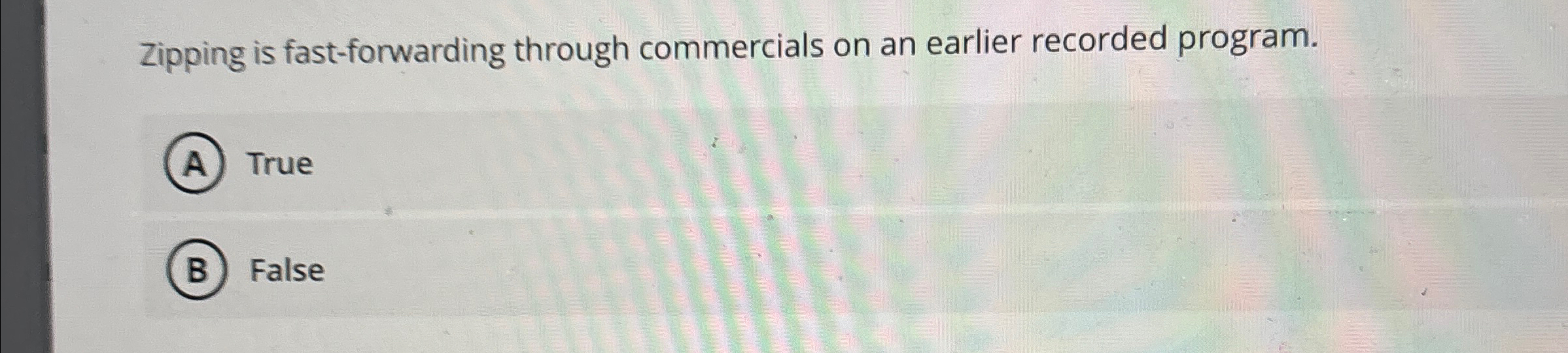 Solved Zipping is fast-forwarding through commercials on an | Chegg.com