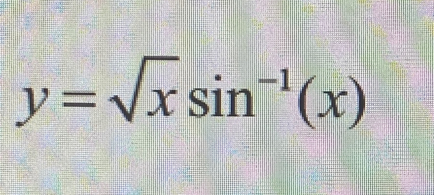 Solved y=x2sin-1(x)Find the derivative | Chegg.com