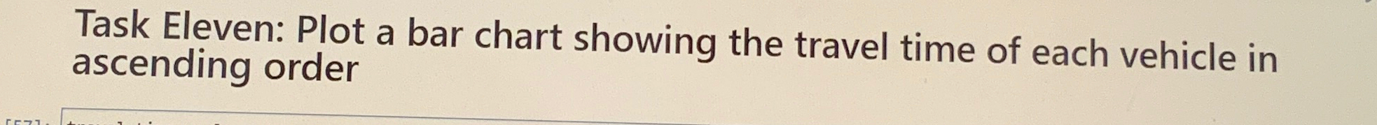 Solved Using python and pandas Task Eleven: Plot a bar chart | Chegg.com