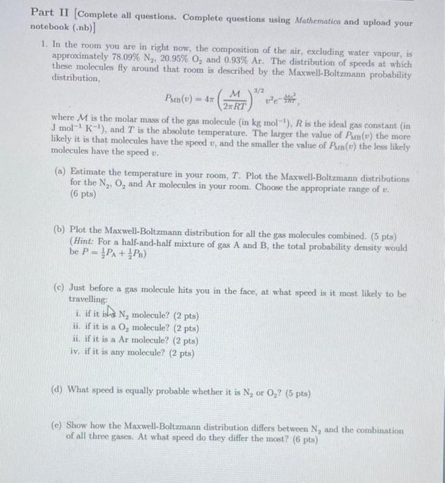 Solved Part Ii Complete All Questions Complete Questions 