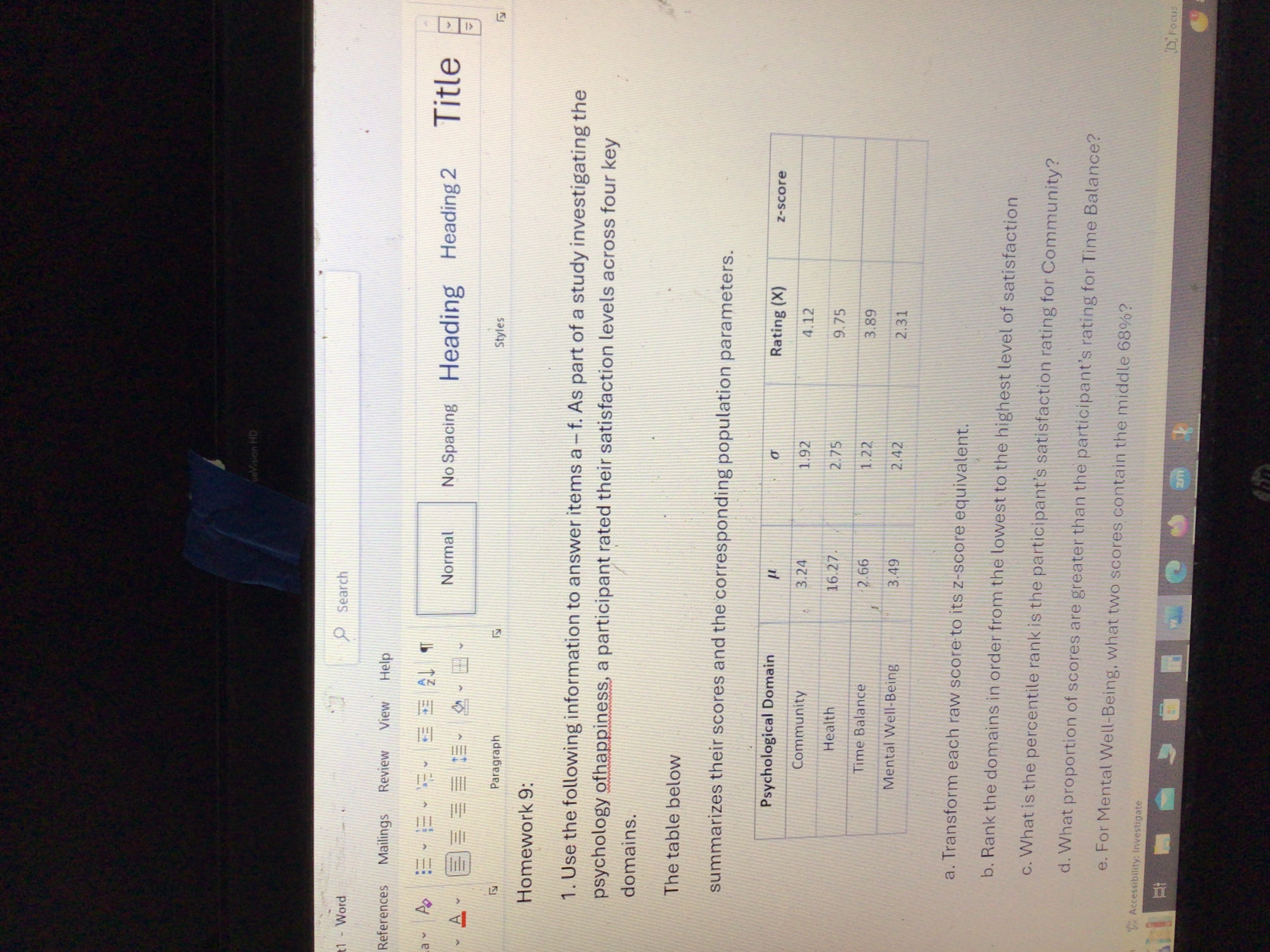 Solved Homework 9:Use the following information to answer | Chegg.com