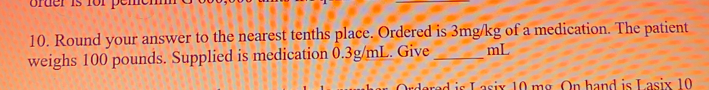 Solved Round your answer to the nearest tenths place. | Chegg.com