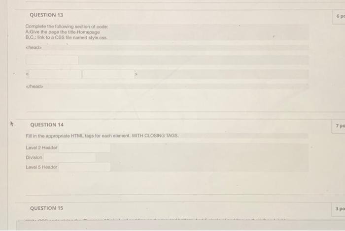 Solved A. Write the HTML code for an empty div with the ID: | Chegg.com Solved A. Write the HTML code for an empty div with the ID: | Chegg.com