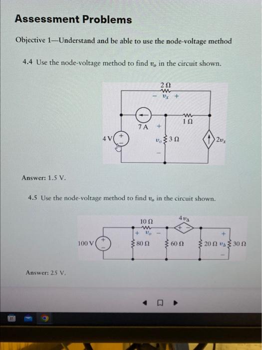 Solved Assessment Problems Objective 1-Understand and be | Chegg.com