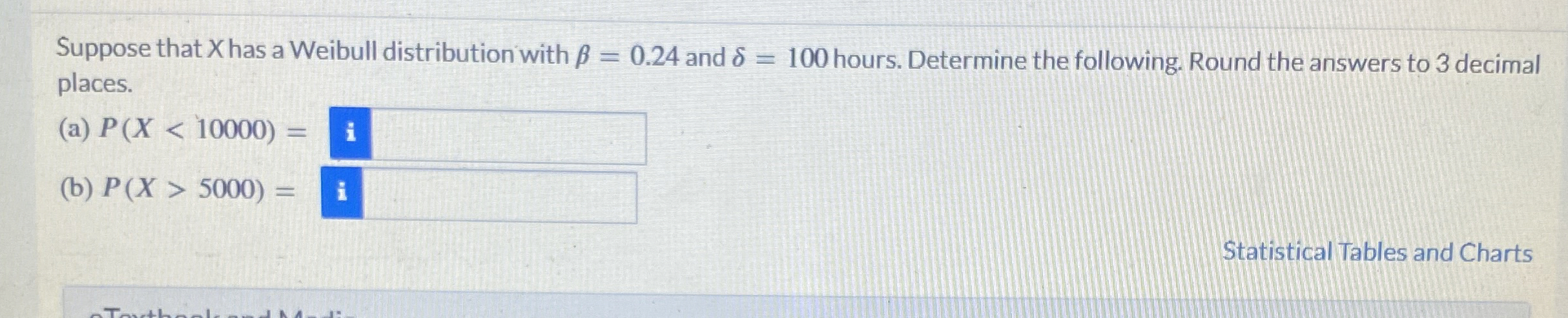 Solved Suppose that x ﻿has a Weibull distribution with | Chegg.com