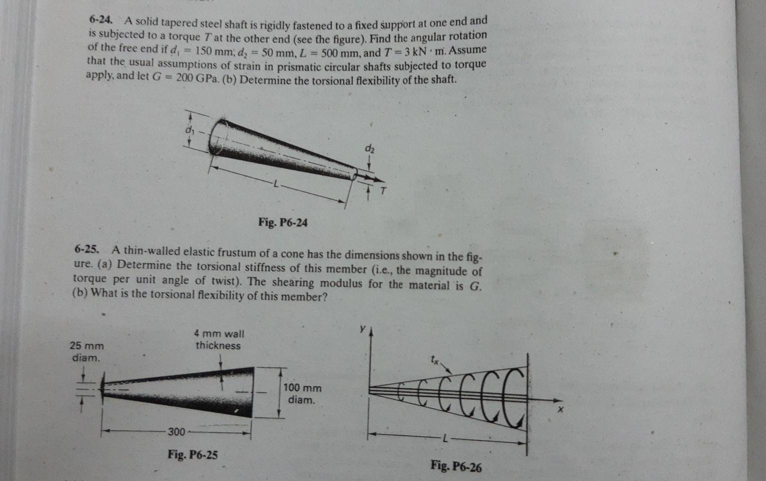 Solved Sections 6-2 61. The solid cylindrical shaft of | Chegg.com